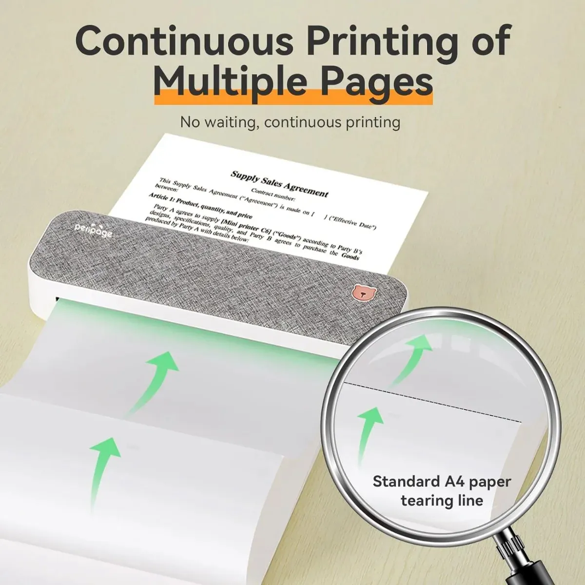 DHgate.com:A4 Thermal Paper, Long-Lasting Folded 8.5x11 Inch, 100 Pages ...