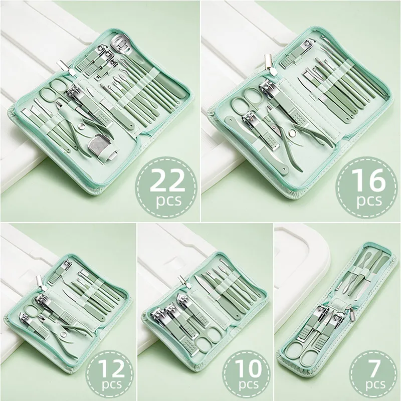 7-Nail Art Cutter Pedicure Scissors Nail Clipper Tool Set Manicure ...
