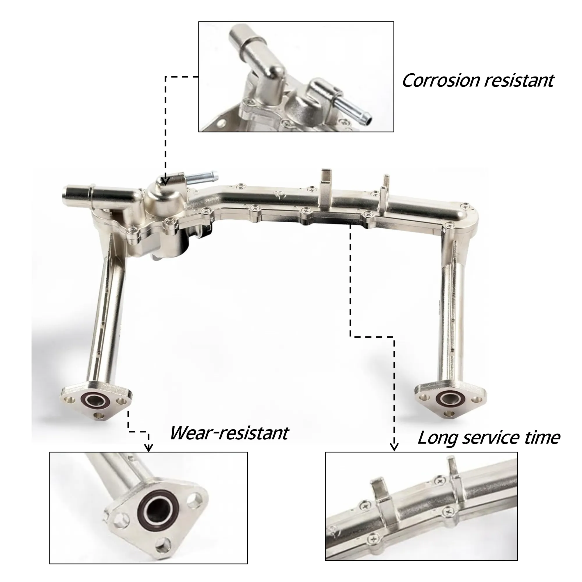 LR122710 Rear Coolant Water Heater Pipe Aluminum Manifold for Land ...