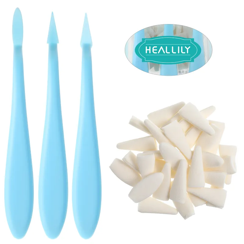 Plastic Sketching Wipes Blending Sticks with Sponge Tip Covers for Art ...