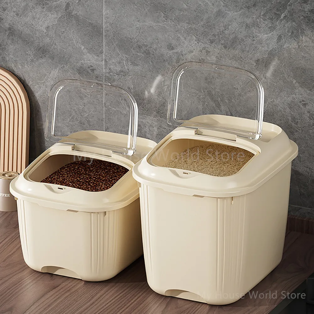 5kg Rice Storage Container, Insect & Moisture Proof Sealed Jar with Top ...