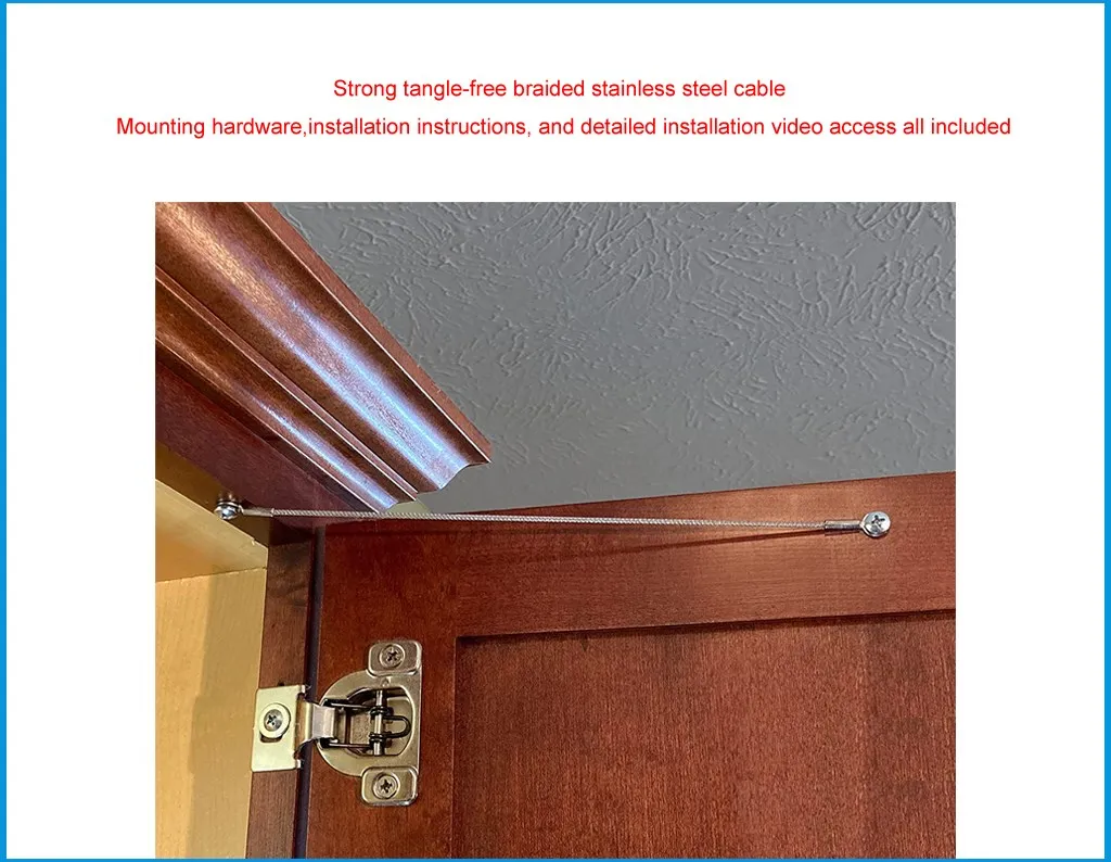 Cabinet Door Restraint Hardware