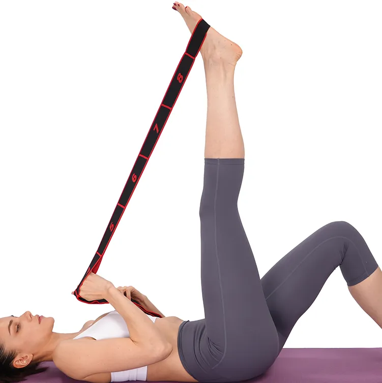 Yoga Stretch Strap: Adjustable Elastic Band for Fitness, Dance ...