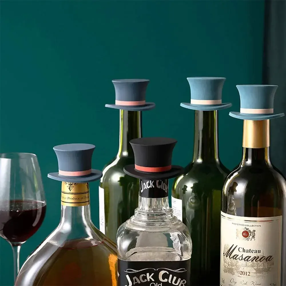 Reusable Silicone Stopper for Wine Bottles - Leak-proof, Durable Cork ...