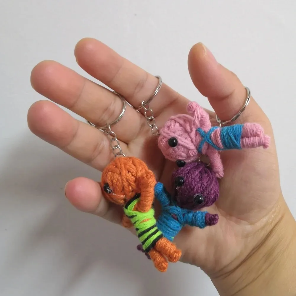 Voodoo Doll Keychain Knitting Pattern: Mini Cursed Doll Halloween ...