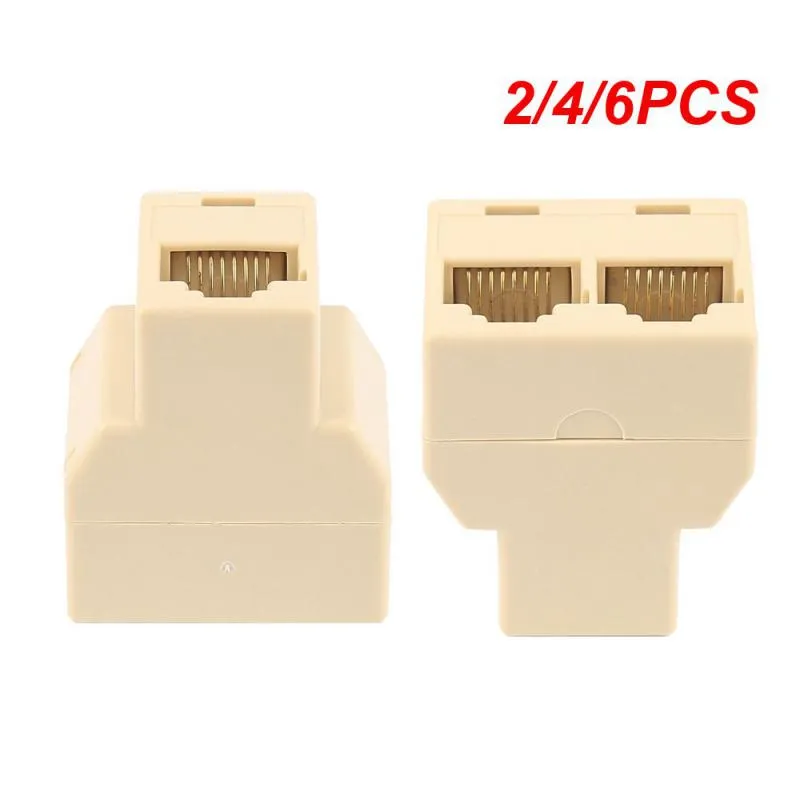 RJ45 Ethernet Splitter 1 To 2 Ways LAN Network Adapter Extender Plug ...