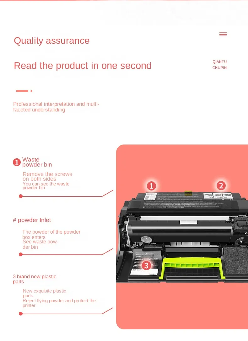 Lexmark 56F0Z00 Toner Drum Compatible with M3250 XM3250 Laser Printers ...
