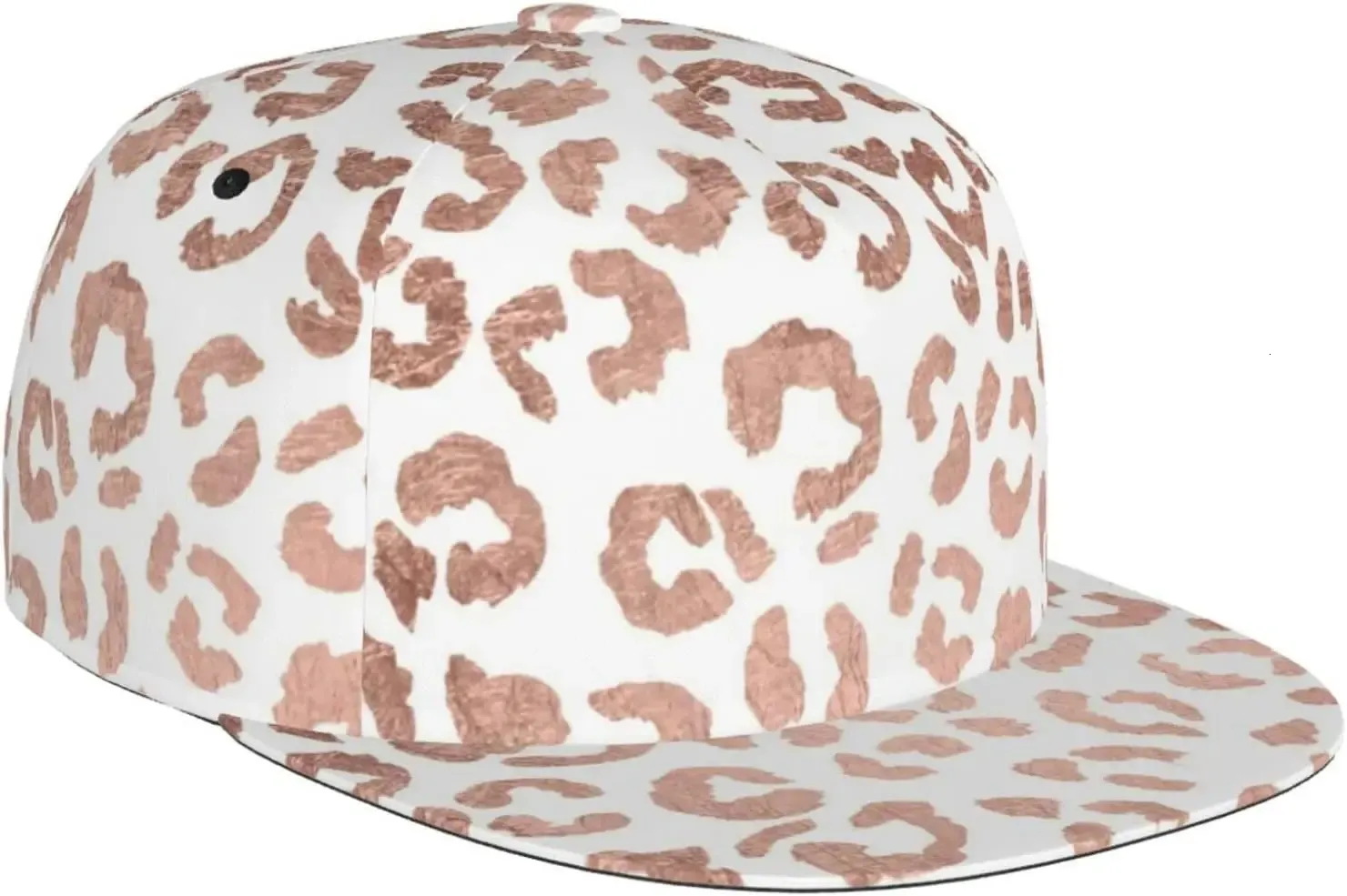 Rose Gold Leopard Print Baseball Cap - Stylish Snapback for Men & Women ...