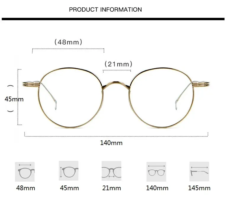 Handmade Japanese Retro Oval & Round Eyeglasses Frames - Men & Women ...