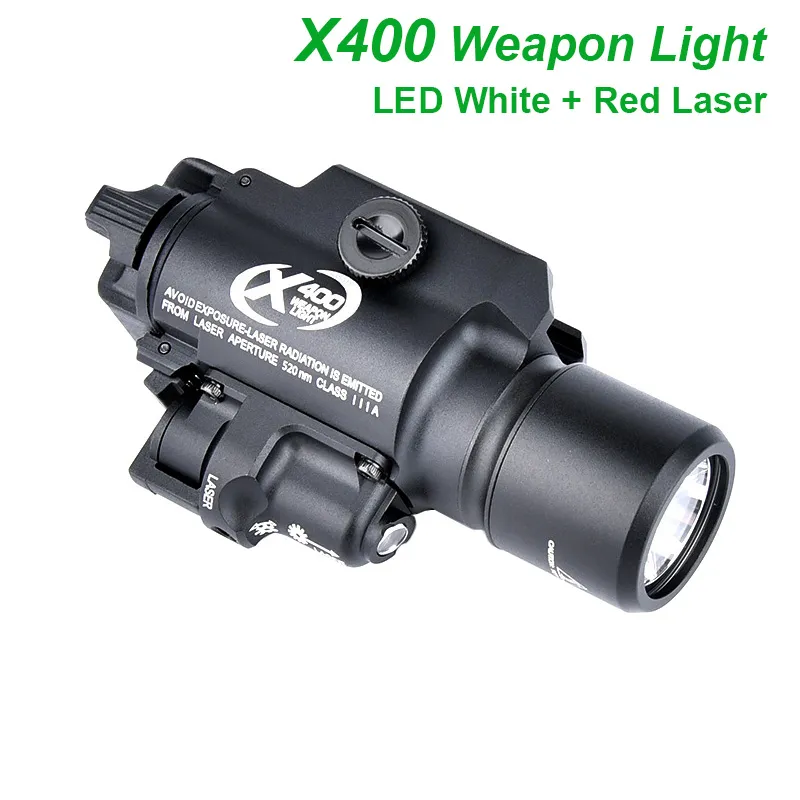 DHgate.com:Ultra-Bright Aluminum LED Pistol Light with Red Laser for ...