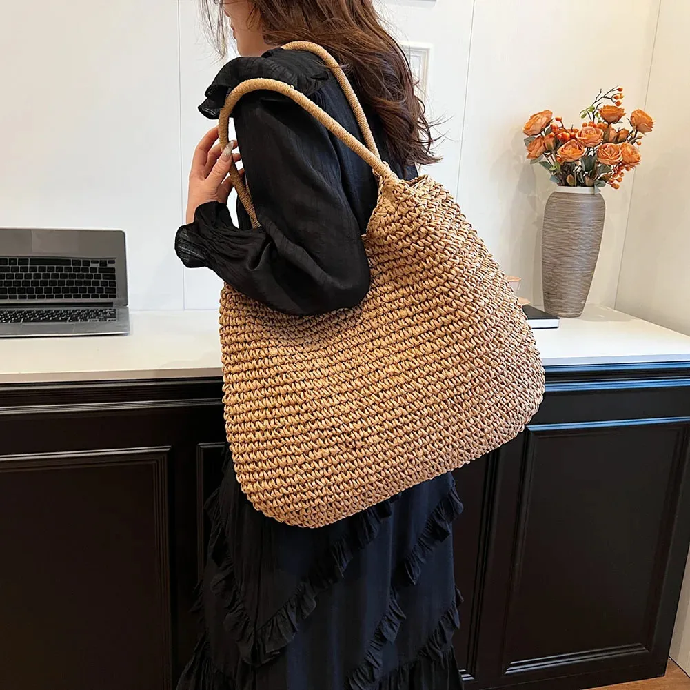 DHgate.com:Ladies Beach Bag - Woven Summer Handbag, Large Capacity ...