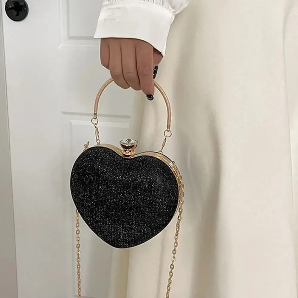 Champagne Glitter Clutch Evening Bag For Women Rhinestone Crystal Box ...