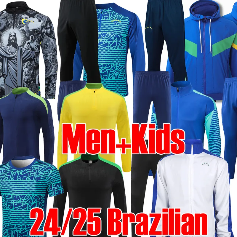 24/25 Brazil Tracksuits: Stylish Soccer Sets for Men | Richarlison ...
