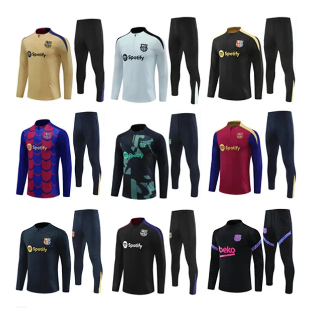 24/25 Barcelona Soccer Training Tracksuit Set: Pedri, Lamine Yamal ...