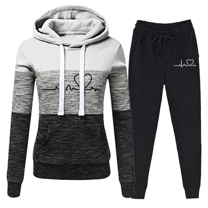 Tracksuits For Women: Comfortable Two Piece Sweatsuit Set With Hoodie ...