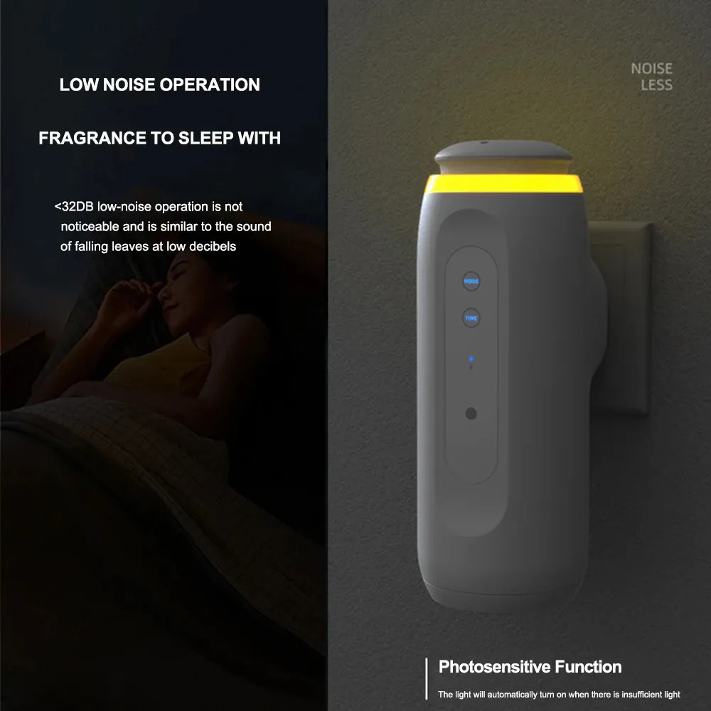 Portable Smart Diffuser - Up to 300m³ Coverage, Low Noise. Plug-in Oil ...