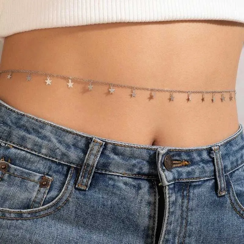 Tassel Body Chain for Women - Retro Aesthetic Belly Chain Waist Jewelry ...