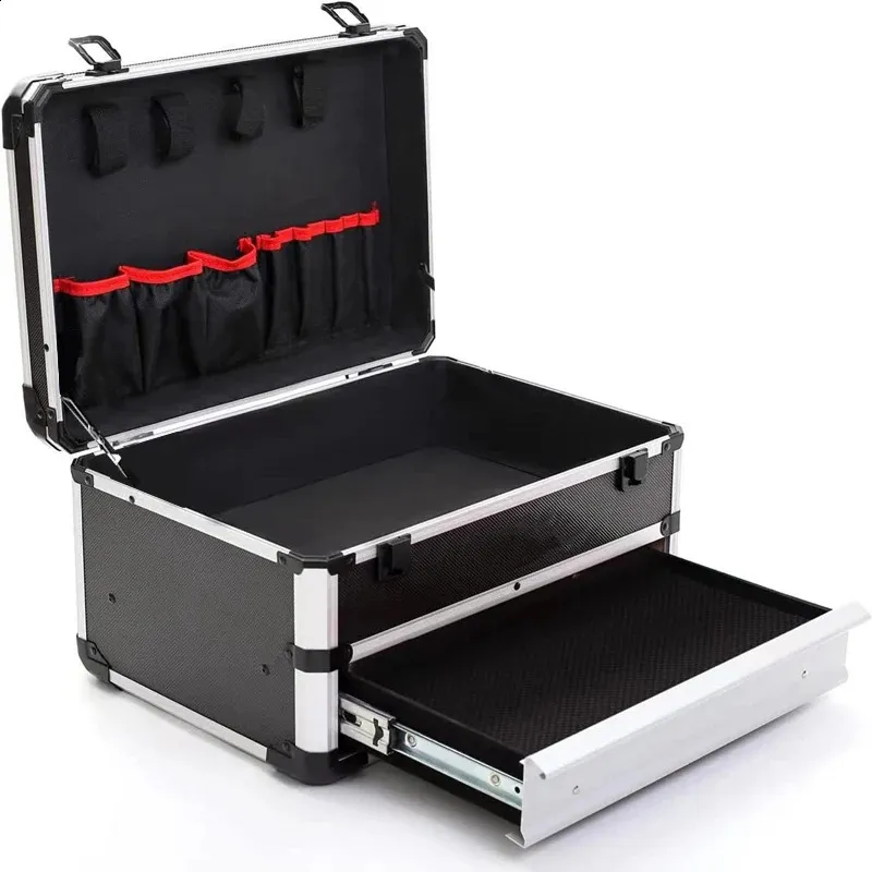 Mechanic Tool Box Organizer: Portable Aluminum Tool Chest With Drawers ...