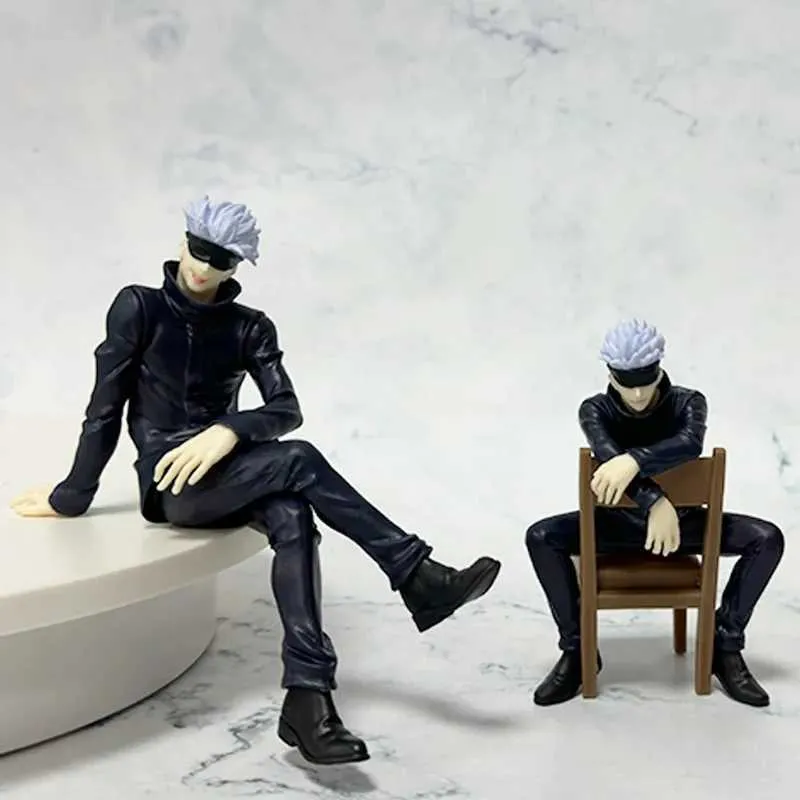 Jujutsu Kaisen Sitting on Satoru Gojo Statue with...