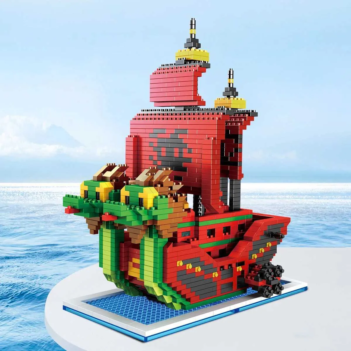 Ocean Pirate Ship 3D building block model acca Toy Kit for Adults and ...