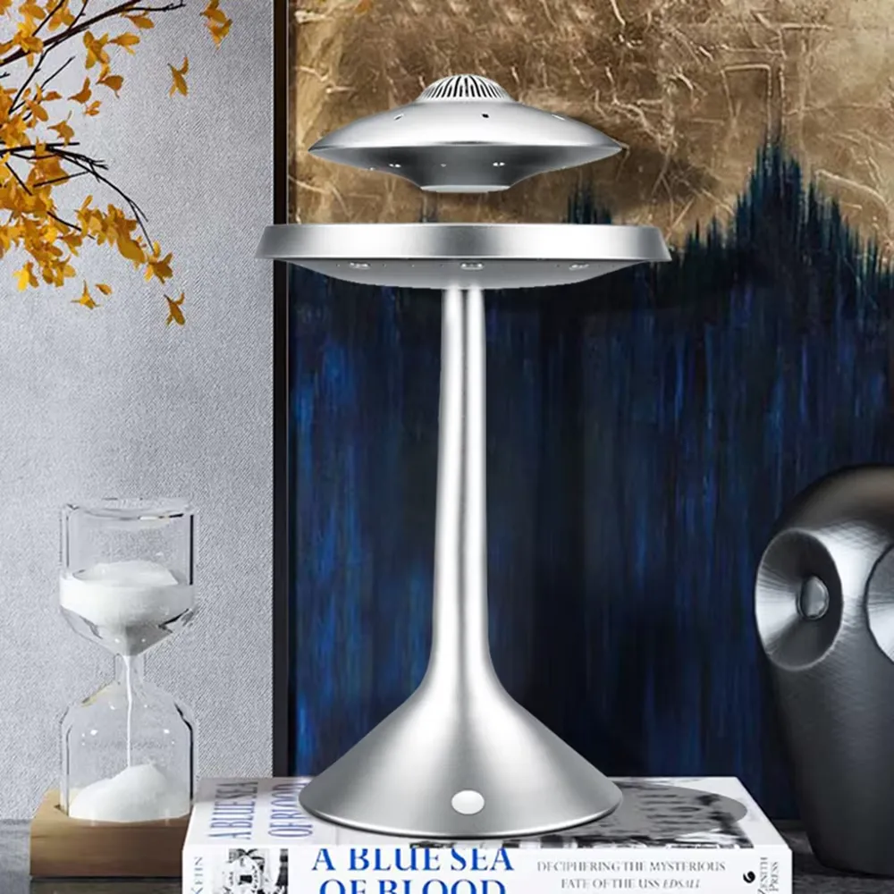 Magnetic Levitation LED Outdoor Rechargeable Table Lamp With UFO ...