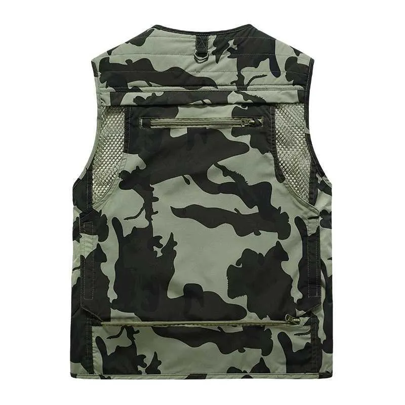 Fashion Tactical Vest: Summer Camouflage Workwear Jacket, Multi-Pocket ...