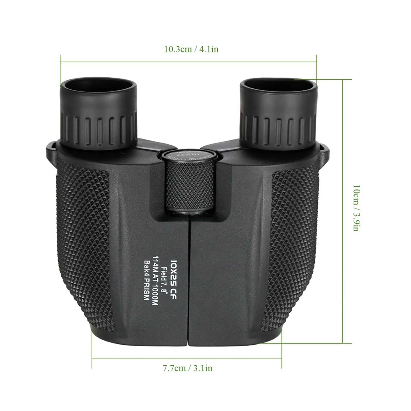 10x25 Outdoor Camping Bifocal Binoculars Waterproof with BAK4 Prism for ...