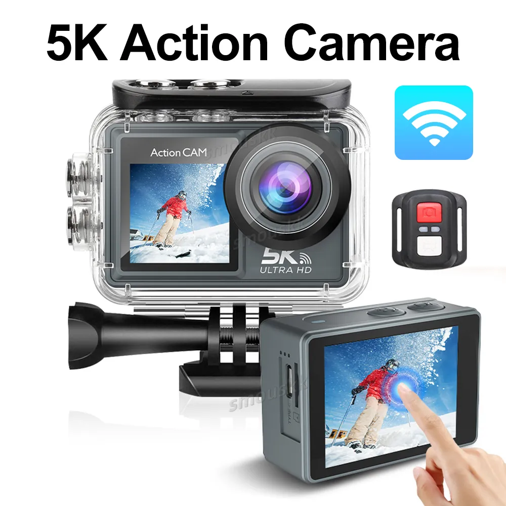5k Sports Camera 4k Anti Shake Pre Recorded HD Wifi Outdoor Wireless ...