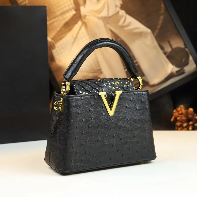 New Designer Fashionable Leather Women's Handbag V-Shaped Small ...