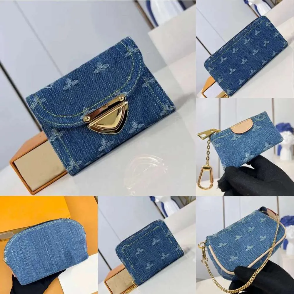Designer Denim Zipper Wallet For Women With Multiple... From ...