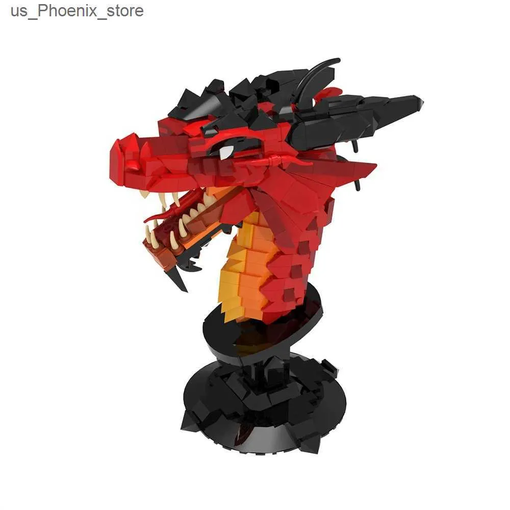 Red Dragon Head And Zodiac Ez Build Model Chinese Animal Ornament Set ...