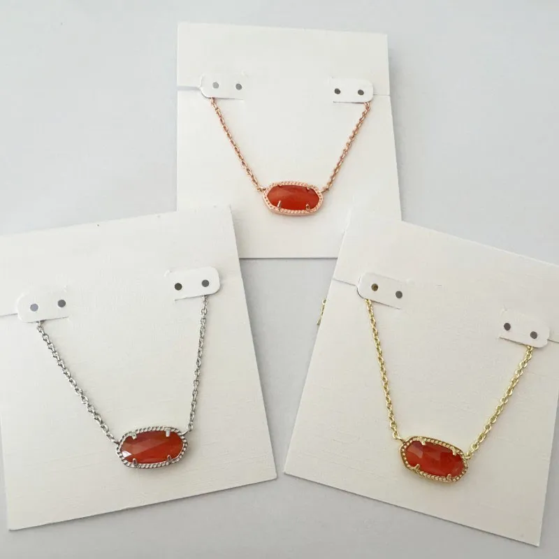 Premium Opal Pendant Necklace: 18K Gold Plated Dangles, Free Dust Bag ...