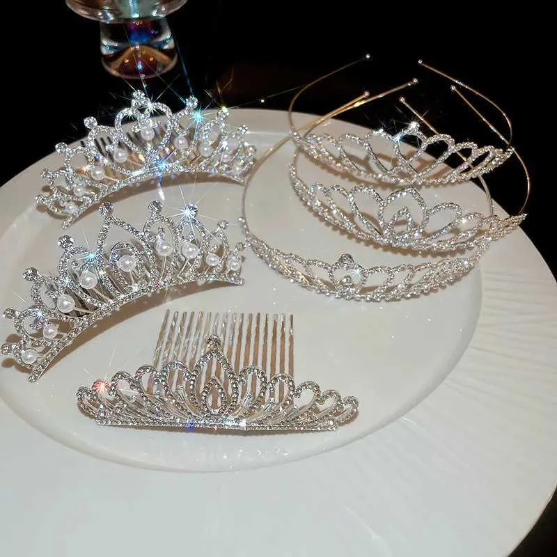 Sparkling Rhinestone Headpiece: Elegant Hair Comb Crowns for Weddings ...
