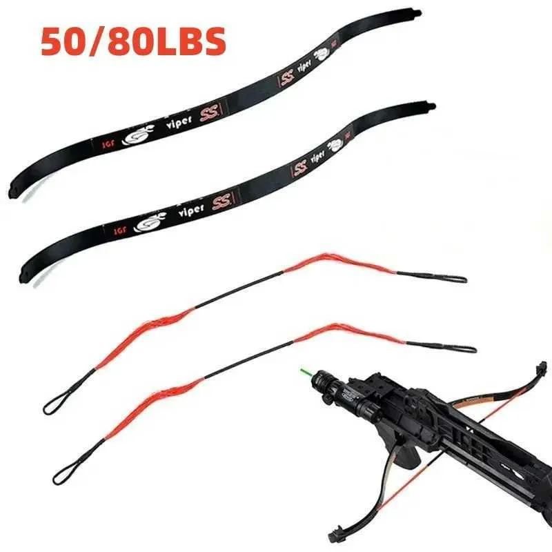 Charcoal Fiber Crossbow 50/200lb Powerful Zombie Hunter Bow Blade With ...