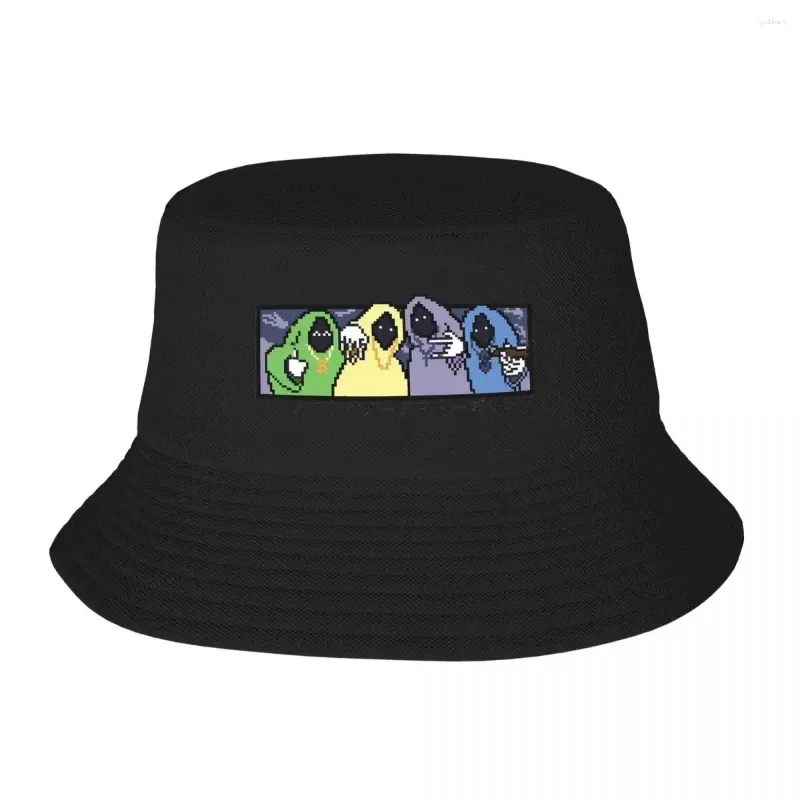 Shadow WIZARD MONEY GANG Pixel Art Bucket Funny Bucket Hats Unisex Bob ...