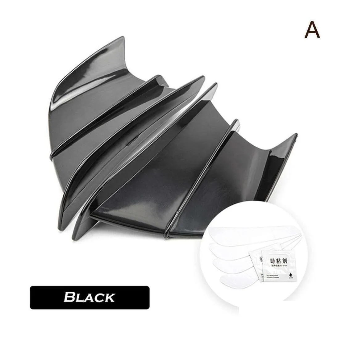 Gauge Trim New Air Deflector Stationary Wing Side Wind Knife Equipped With Adhesive Sticker