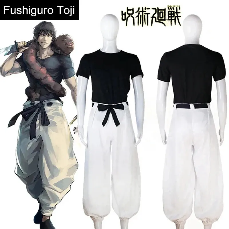 Jujutsu Kaisen Toji Fushiguuro Disfraz De Cosplay Peluca Negra ...