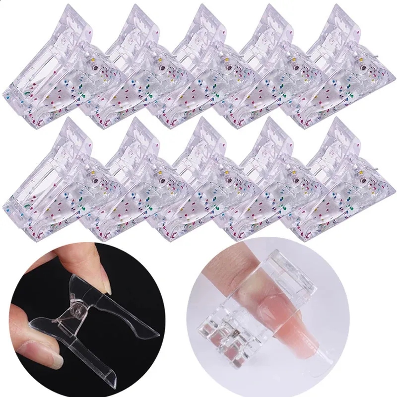 Transparent Acrylic Nail Clips for Quick Gel Building - UV Clamps for ...
