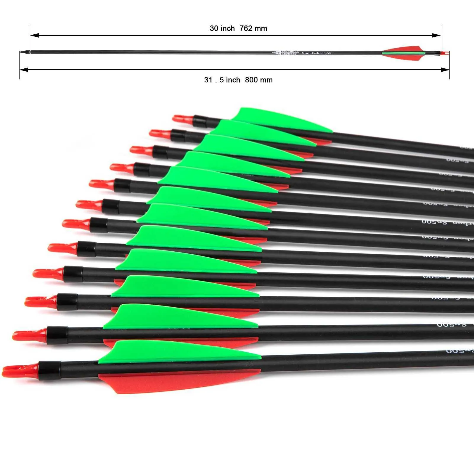 Mixed Carbon Slings And Arrows Rods 30 Inch ID6.2mm Traditional Bow ...