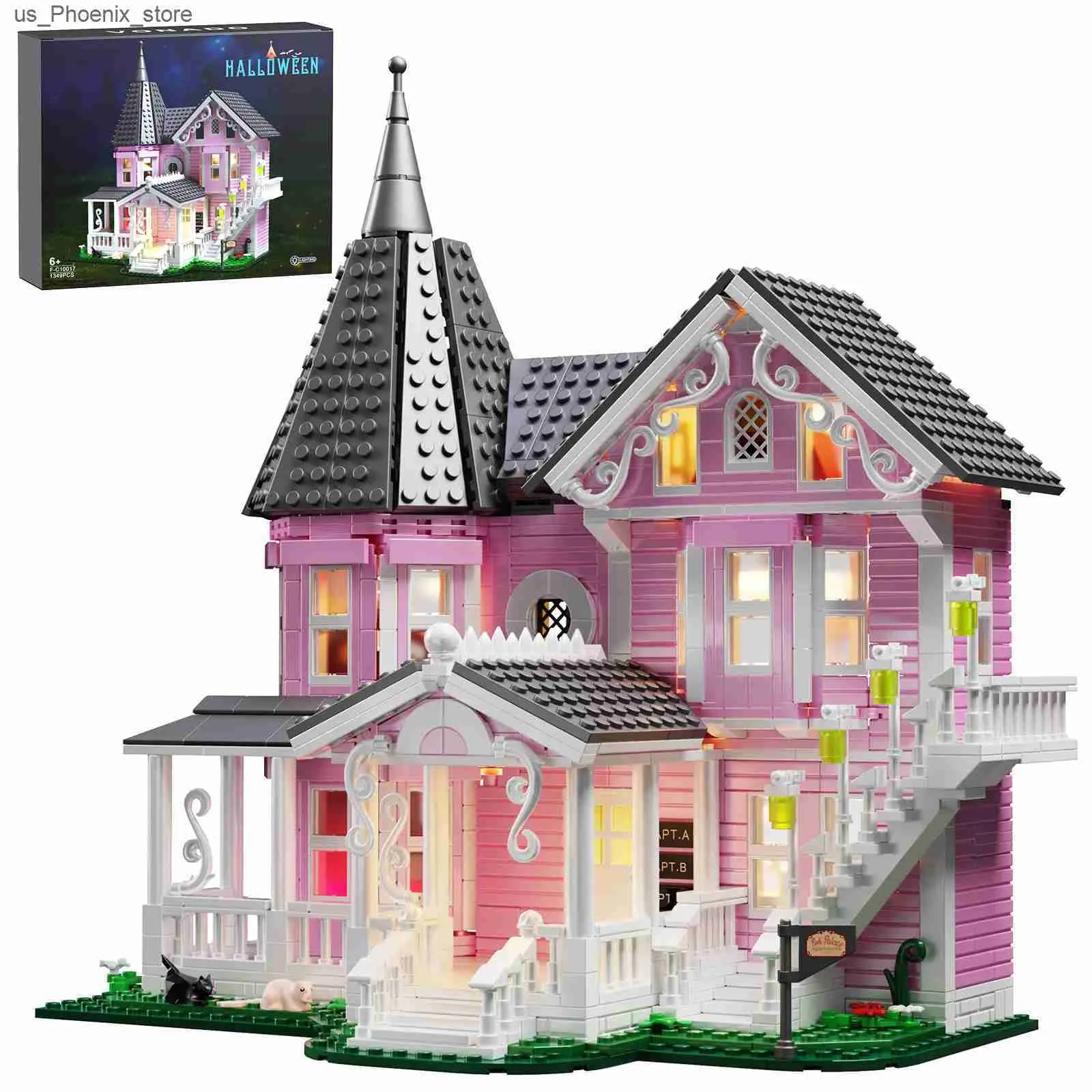 Coral Apartment Building Block Set - Exquisite Architecture Model, Shop ...