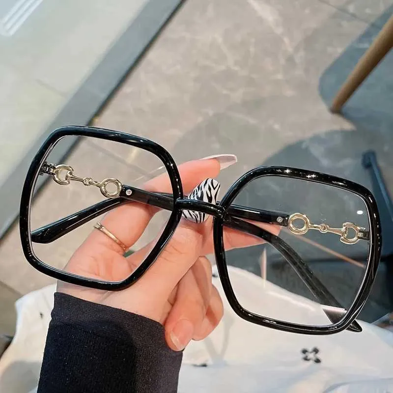 Oversize Blue Light Blocking Glasses Spectacles Lens Computer ...