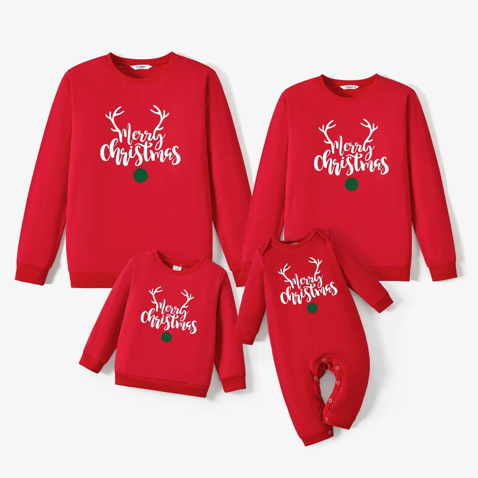 W241008 Christmas Family Matching Cotton Long Sleeve... From Innovation ...