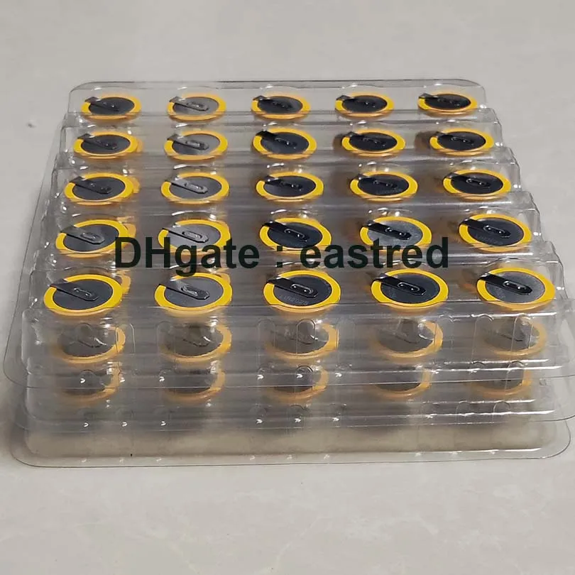 Of 100 Rechargeable LIR2025 Buttons With Welded Pins For Car Key Remote ...