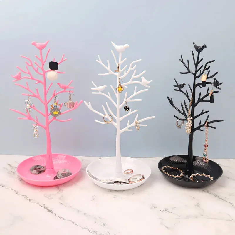 Jewellery Display Stands, 3 Tier Plastic Bird Tree Design Fashion ...