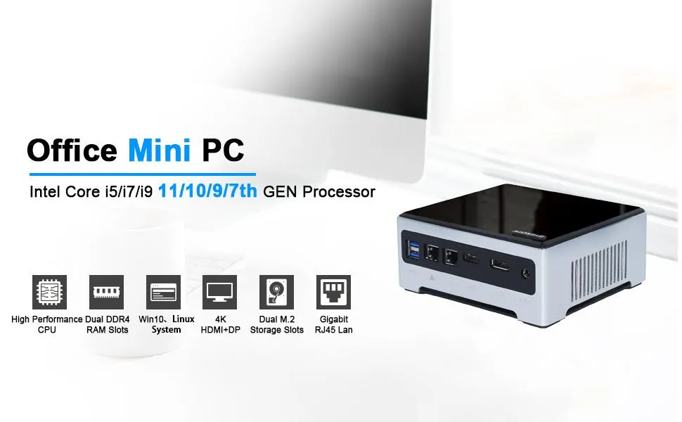 Mini PC Core I9 10880H Windows 11, Desktop Computer, Comet Lake ...