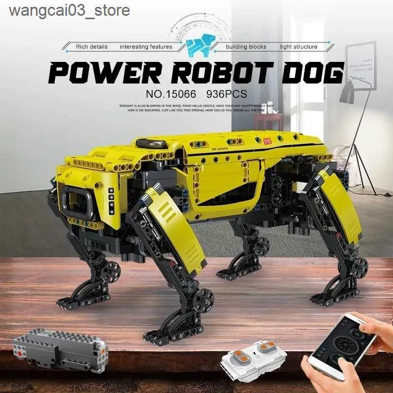 Architecture DIY Robot Construction Building Blocks Kit Robotic Dog ...