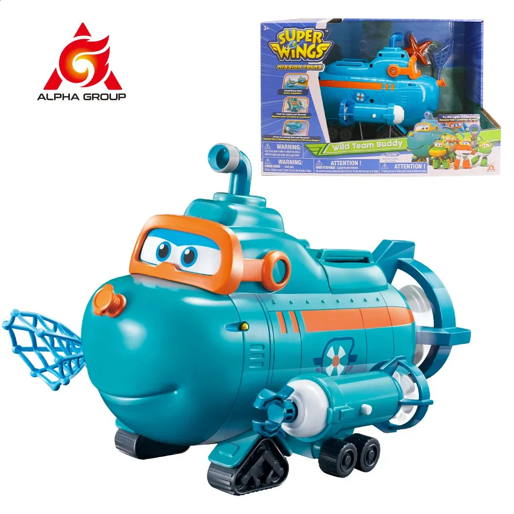 Super Wings Wild Team Buddy Toy Lights, Sounds & Launchable Fish Net ...