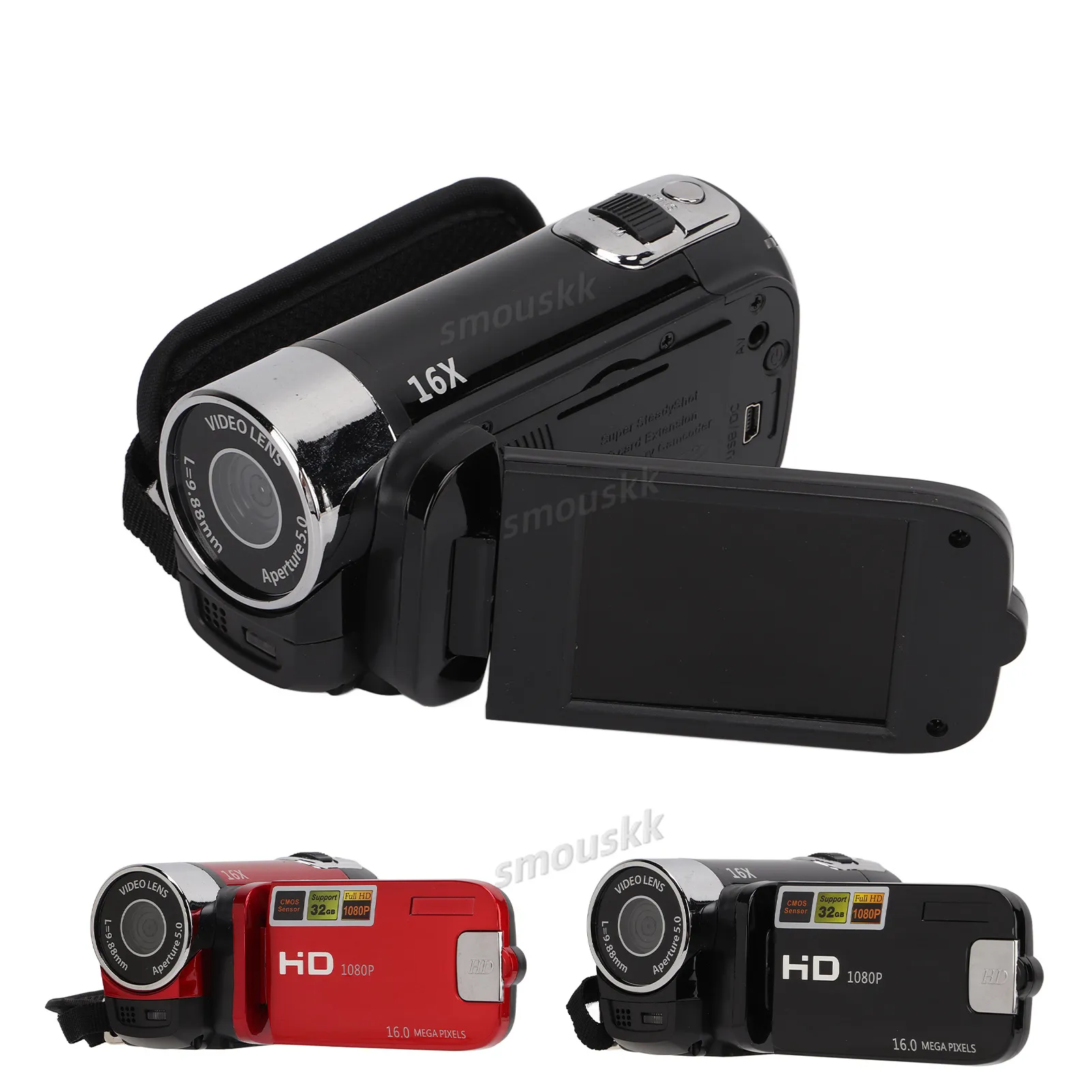 4K Video Camcorder: Full HD 48MP Digital Camera Recorder With 270 ...