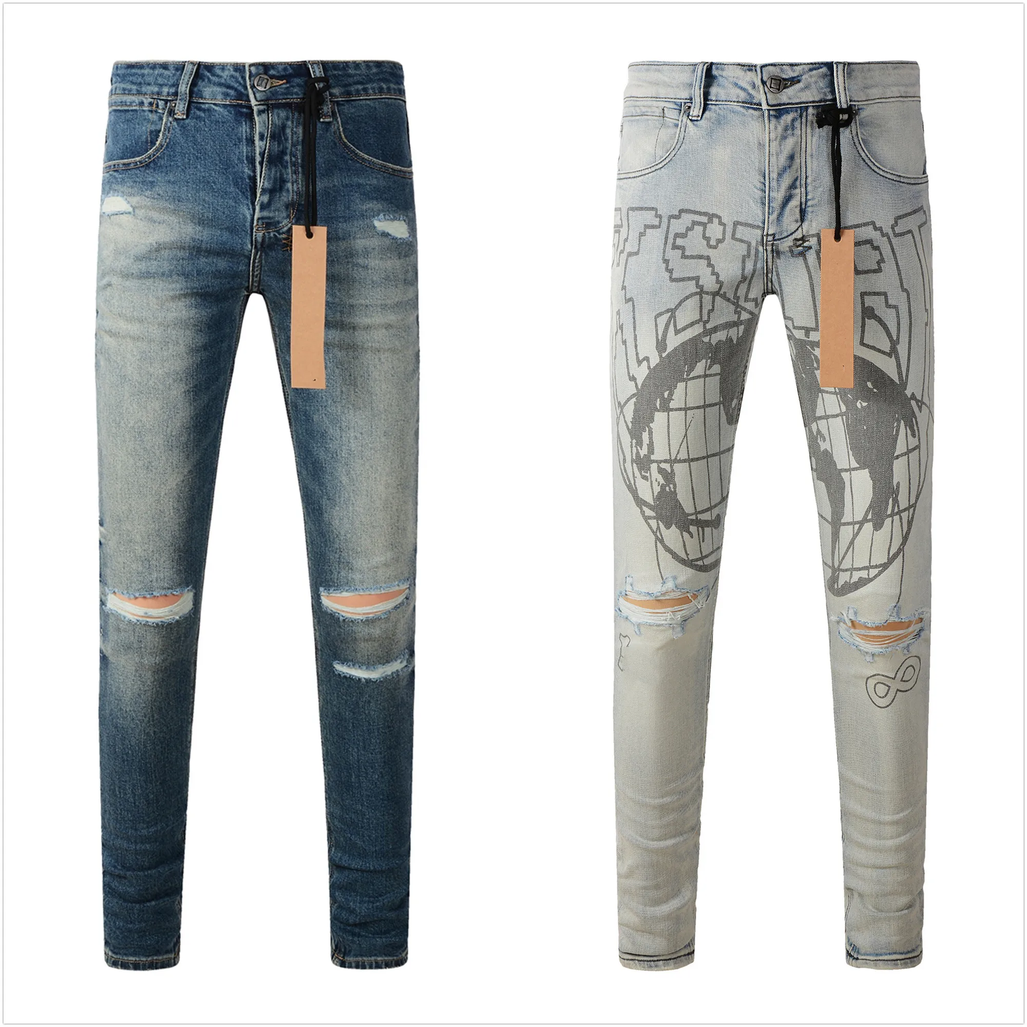 Men's Heavyweight Skinny Jeans With Elastic Waist,... From Hellstar ...