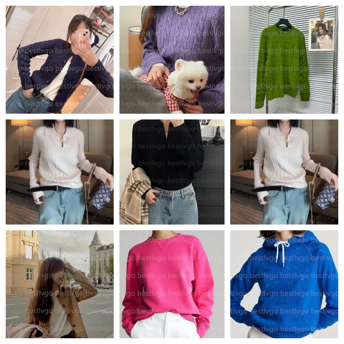 Designer Women's Fashion Knitted Cardigan Sweater Pullover with ...